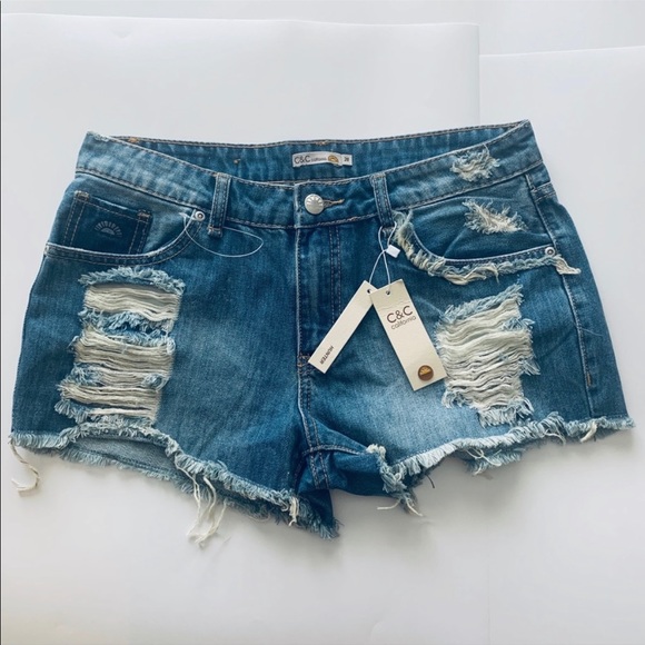 C&C California | Shorts | New Cc California Hunter Distressed High Rise ...